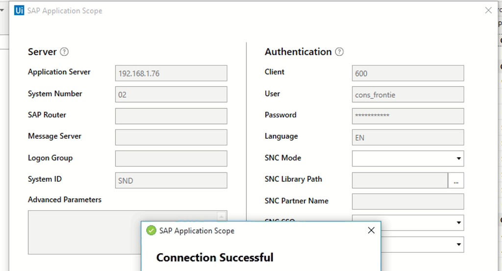Connection parameter ASHOST or MSHOST missing RETURN CODE: 19 - SAP ...