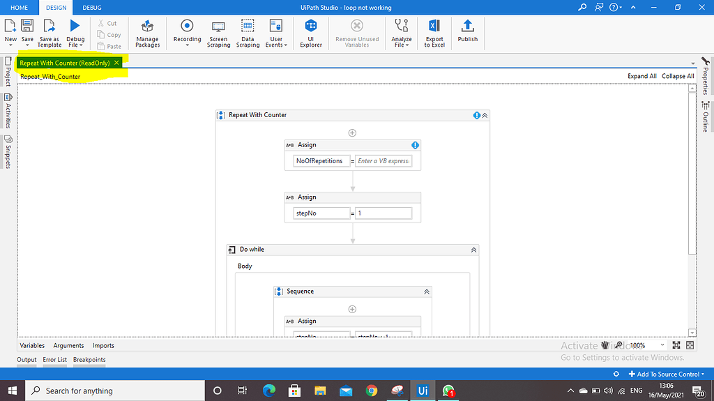 Read only problem - Studio - UiPath Community Forum