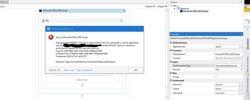 Error Aadsts65001 Microsoft Office365 Scope Help Uipath Community Forum 