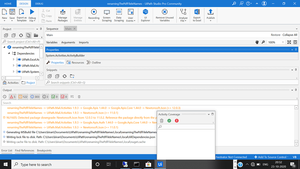 Reset UiPath studio Panels to Default positions - Studio - UiPath ...
