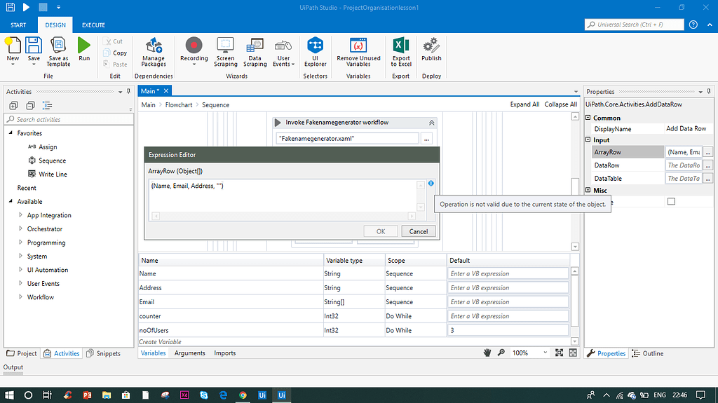 Error: Operation is not valid due to the current state of the object - Help - UiPath Community Forum