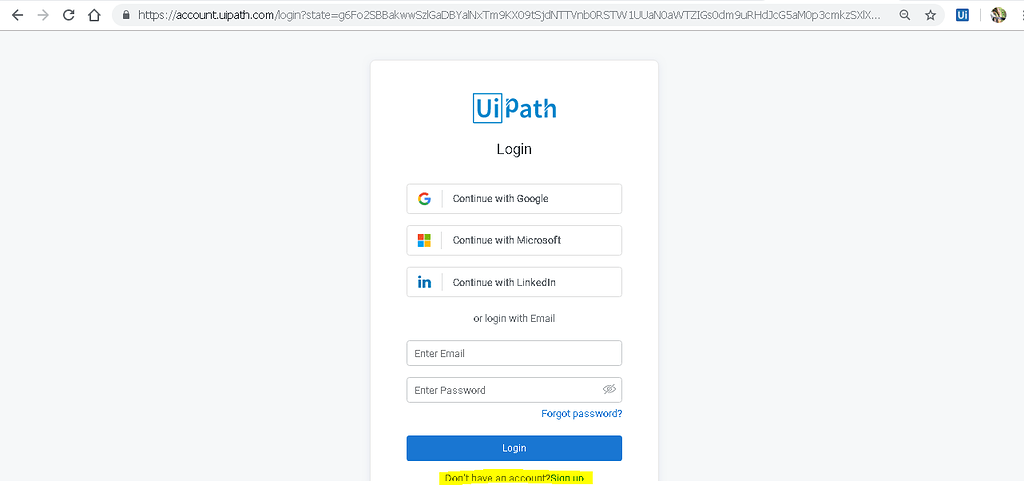 How to create a cloud account (a new tenant) in new uipath cloud ...