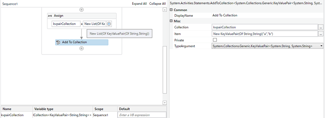 How to add values to a Key Value Pair collection type? - StudioX ...