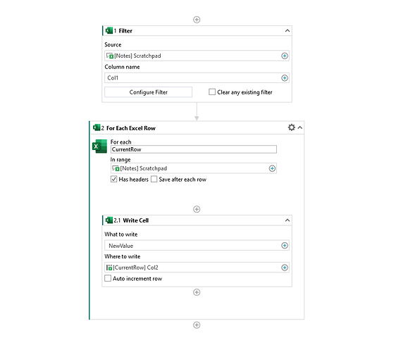 How Can I Write Text In Excel In A Filtered Range cell With UIPath 
