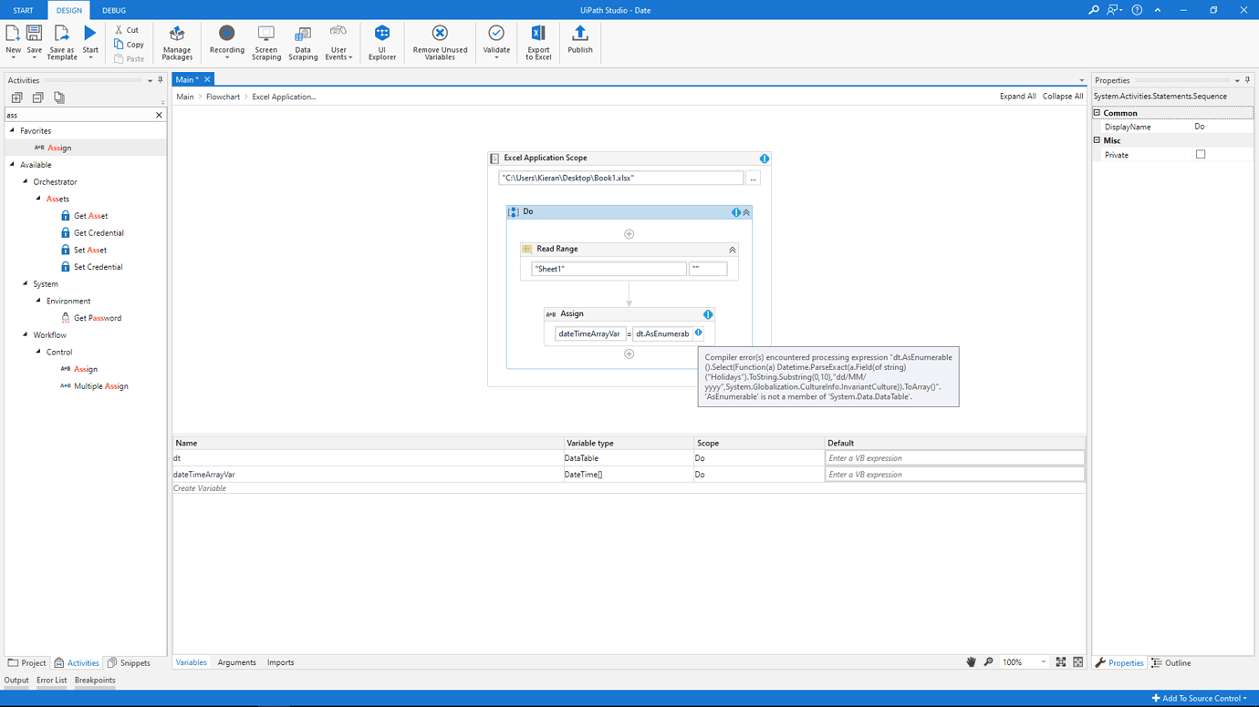 How To Convert String Array To Datetime Array Help UiPath 