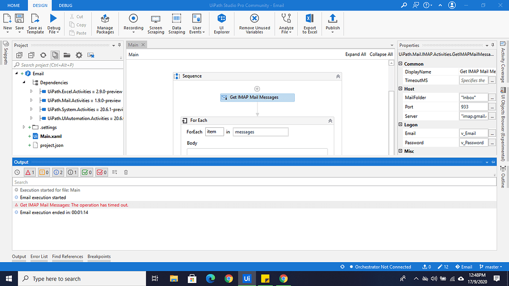 Get IMAP Mail Messages: The operation has timed out Exception - Help ...