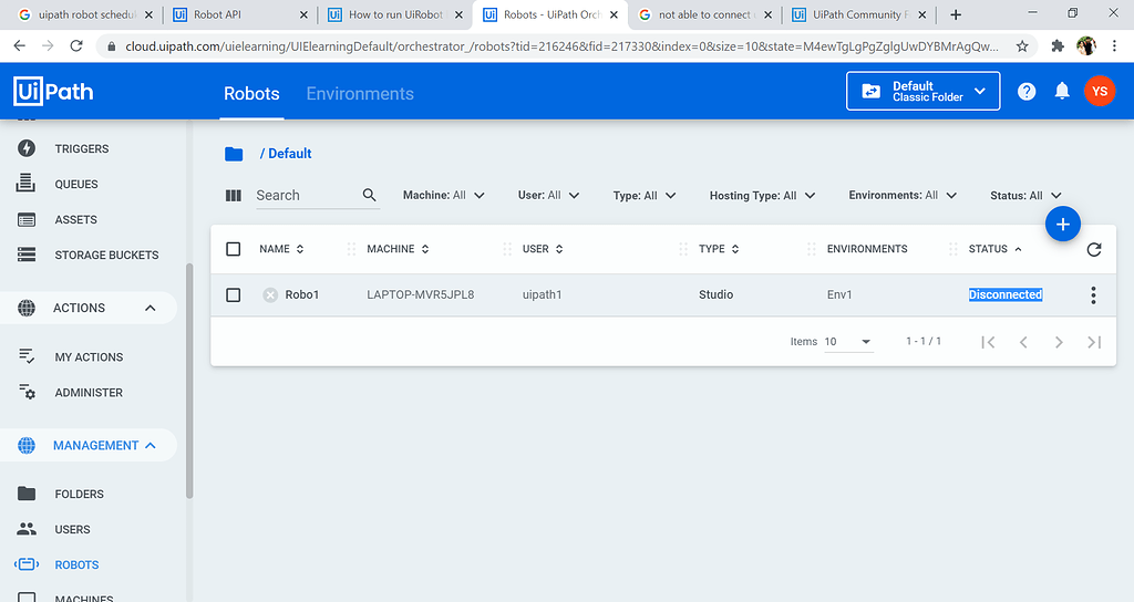 Not able to connect uipath studio with orchestration - Studio - UiPath ... Not able to connect uipath studio with orchestration - Studio - UiPath ...