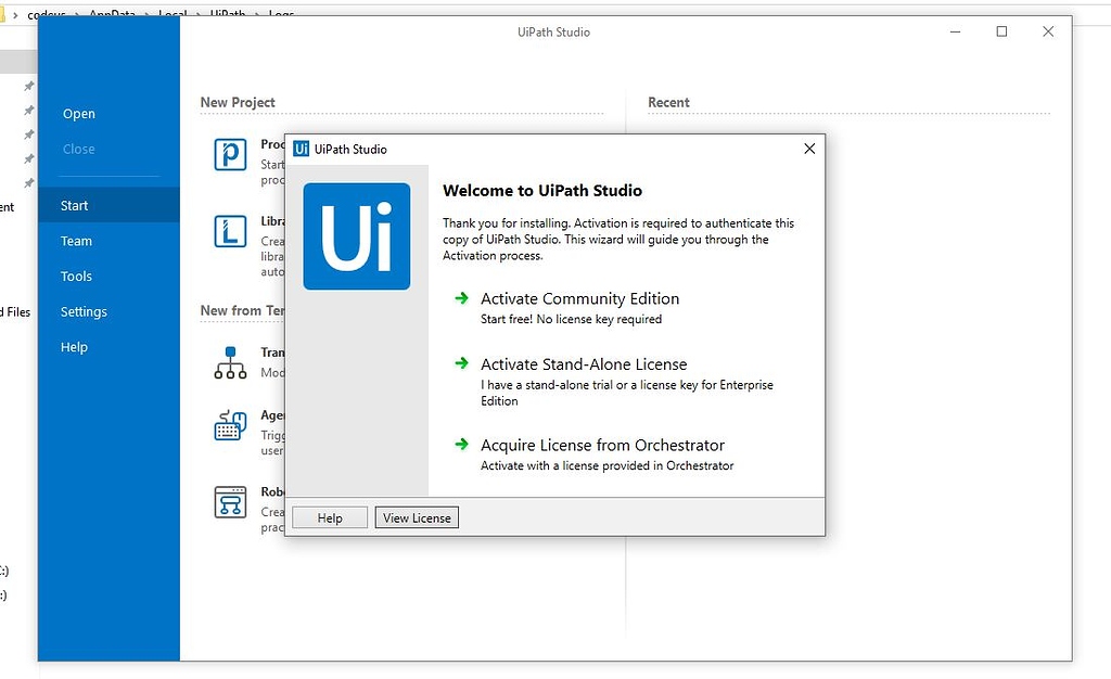 Uipath studio is not open - Help - UiPath Community Forum