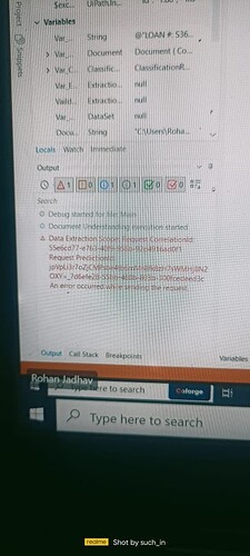 Data extraction scope: request correction I'd An error occurred while ...
