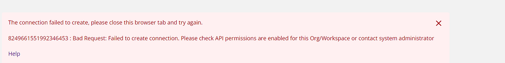 Unable to connect with Salesforce Web Application - Something Else ... Unable to connect with Salesforce Web Application - Something Else ...