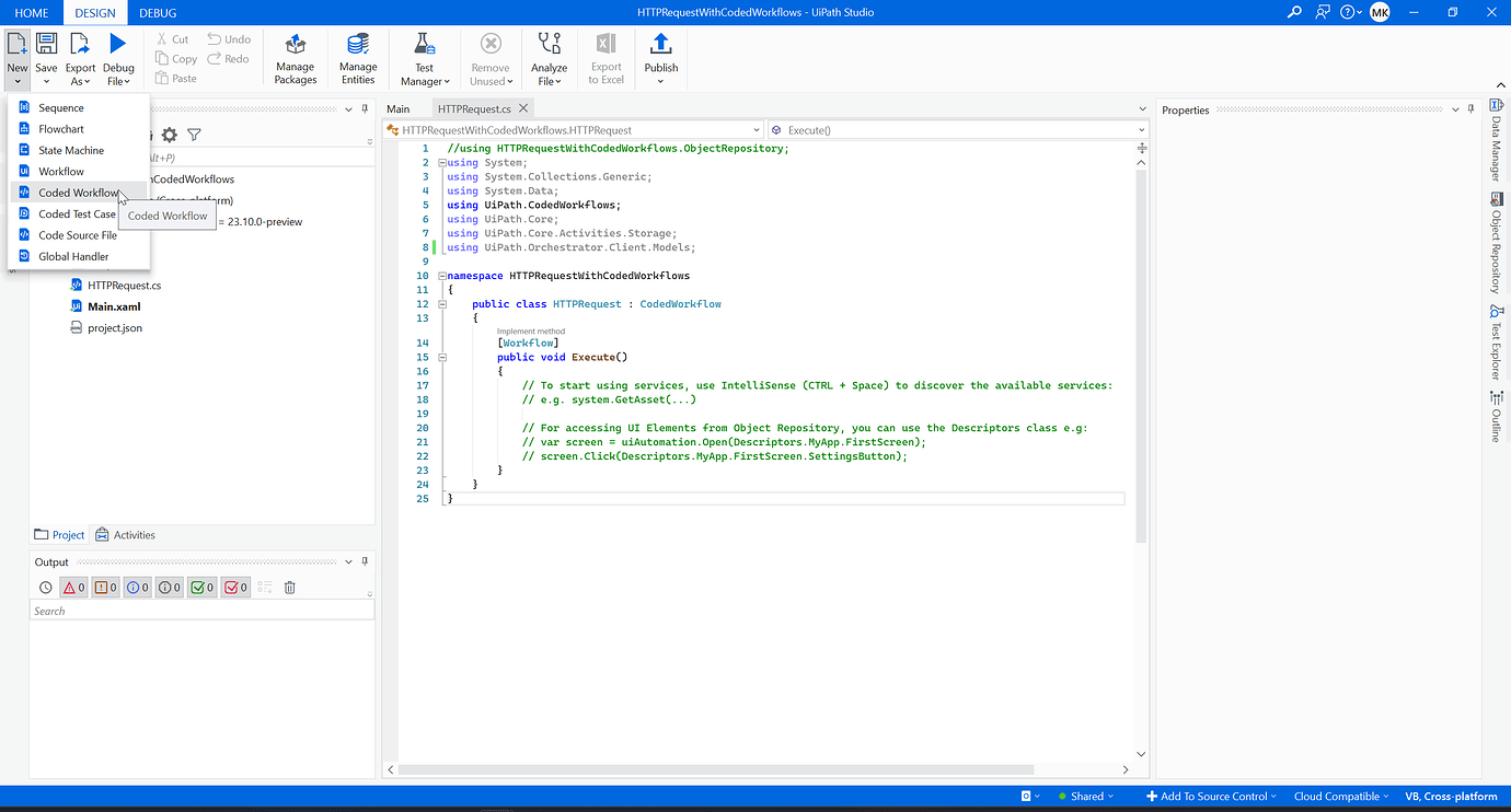 Replace Invoke code by invoking Coded Workflows inside your project - Tutorials - UiPath ...