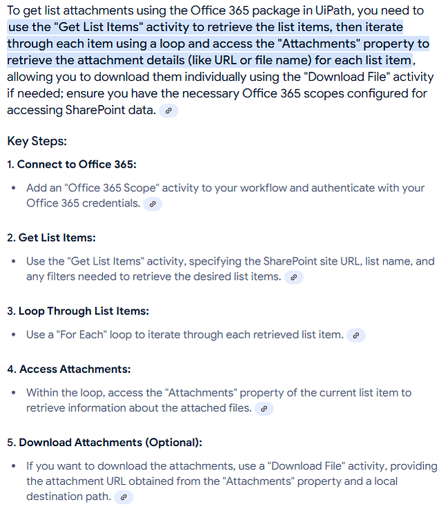 How to extract URLs and download SharePoint List Items attachments - Activities - UiPath ...