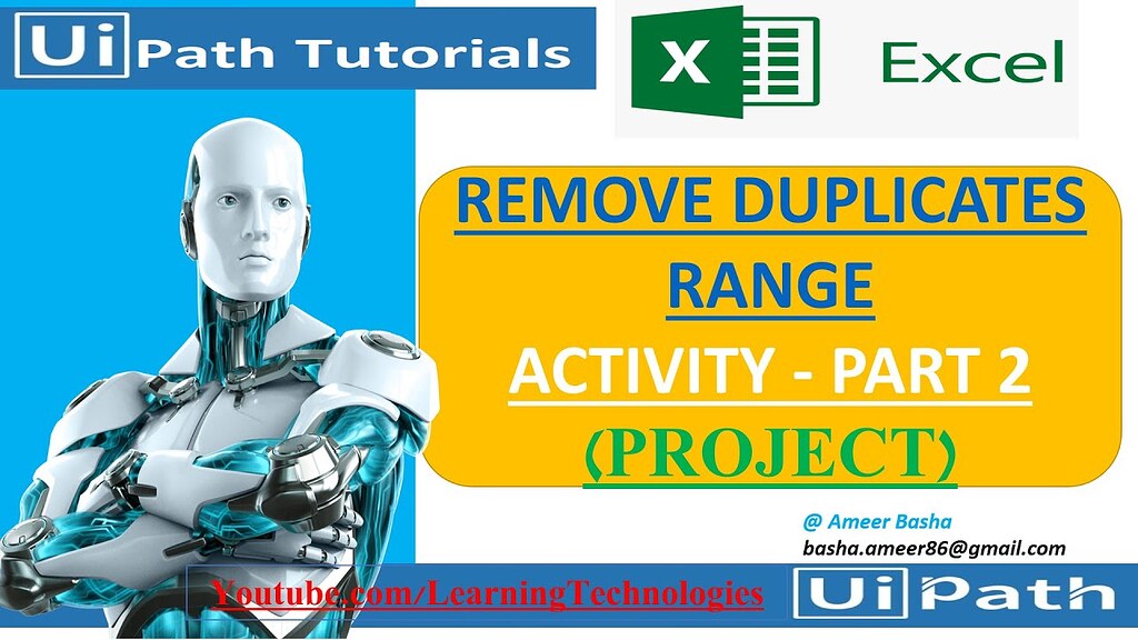 UiPath Tutorial Day 29 Remove Duplicates Range Activity Project PART 2 2 Video uipath-tutorial-day-29-remove-duplicates-range-activity-project-part-2-2-video