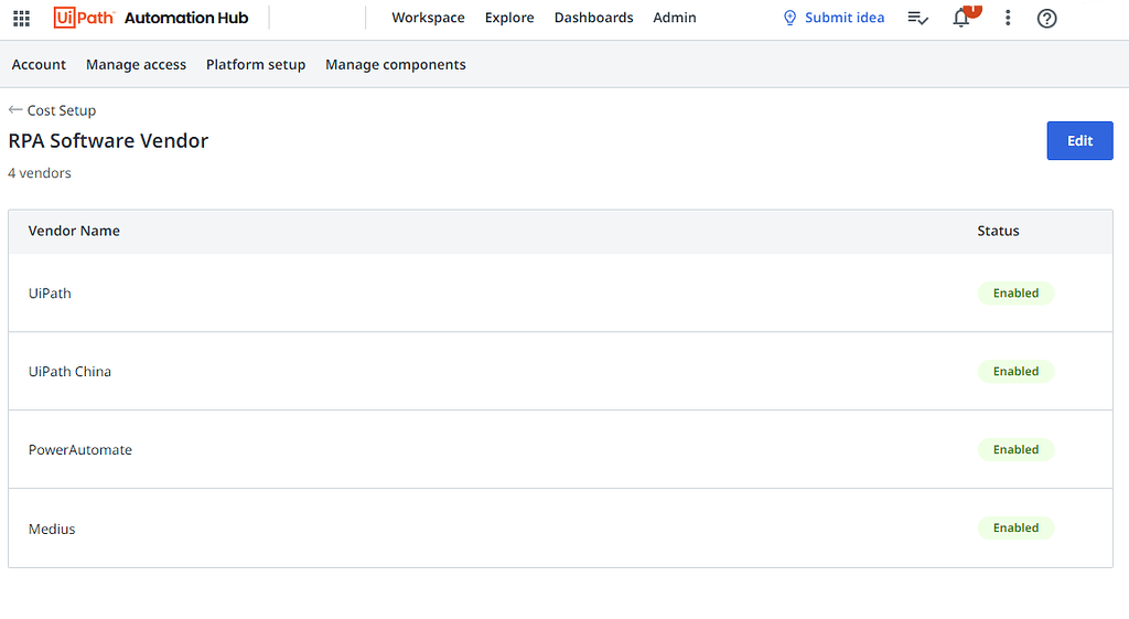 Selecting automation Vendor - Automation Hub - UiPath Community Forum