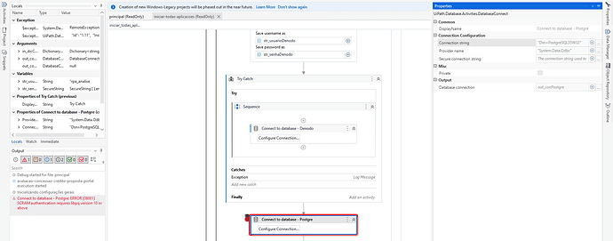Error connecting to PostgreSQL - SCRAM authentication requires libpq version 10 or above ...