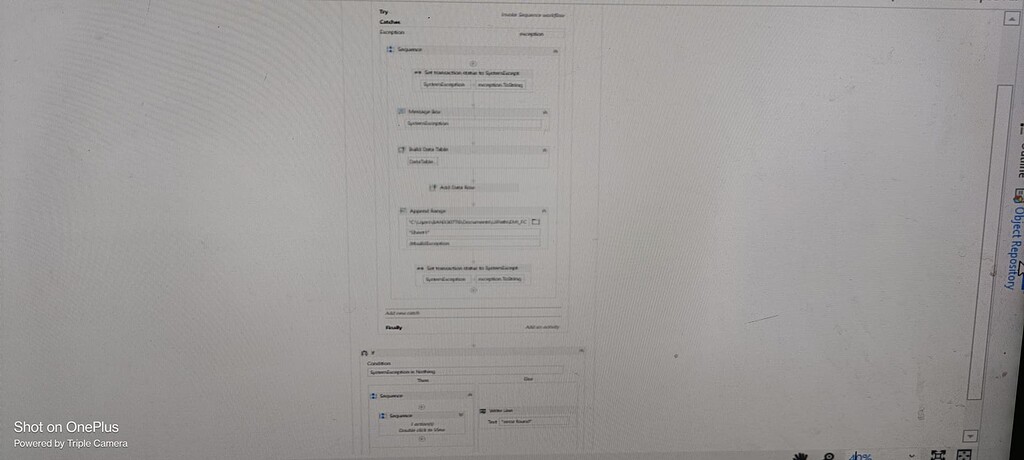 Exception handling variable pass to another flow if error found ...