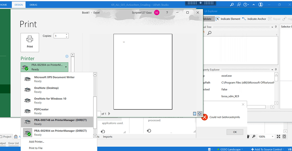 How to Select Printer Dynamically in Excel Print Option - Studio ... How to Select Printer Dynamically in Excel Print Option - Studio ...