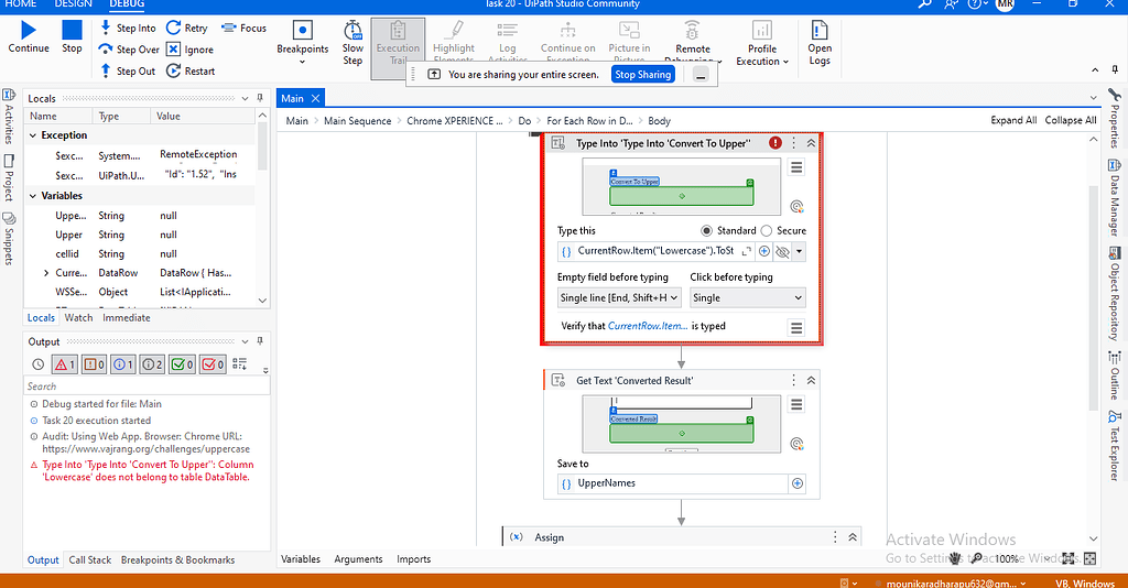 I have got problem in Type into - Studio - UiPath Community Forum