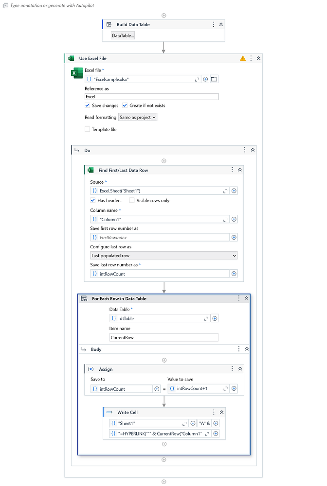 Convert Excel Cell Values to Clickable Hyperlinks - Studio - UiPath ... Convert Excel Cell Values to Clickable Hyperlinks - Studio - UiPath ...