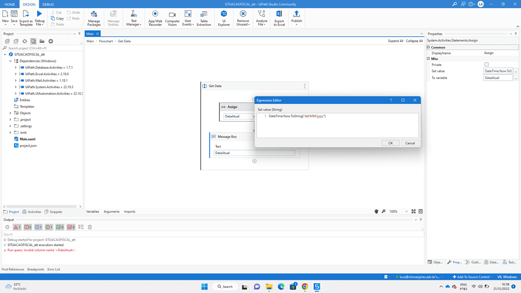 Cant using datetime in database query - Community - UiPath Community Forum Cant using datetime in database query - Community - UiPath Community Forum
