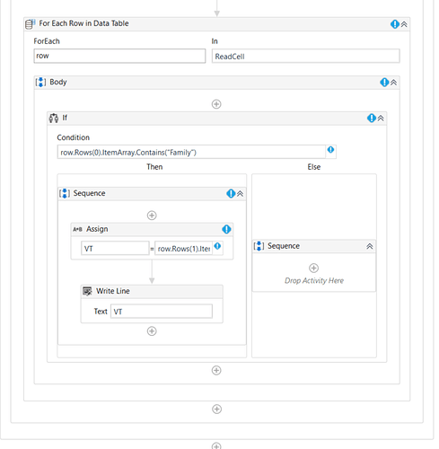 How Can We Get Row Value Based On Other Row Value In Uipath Studio 