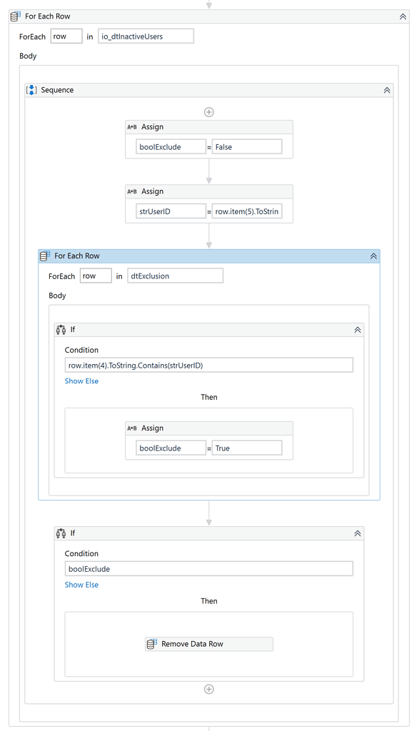 Help To Remove Rows In Datatable If They Match Value In A Second