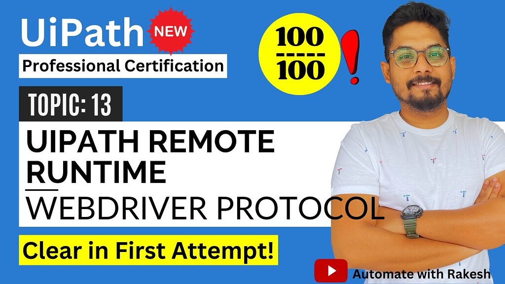 Browser Automation With Webdriver Protocol Uipath Automation Developer Professional Exam Prep