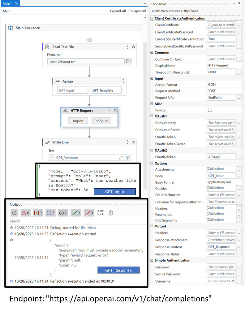 Help! ChatGPT API call :-( - Activities - UiPath Community Forum