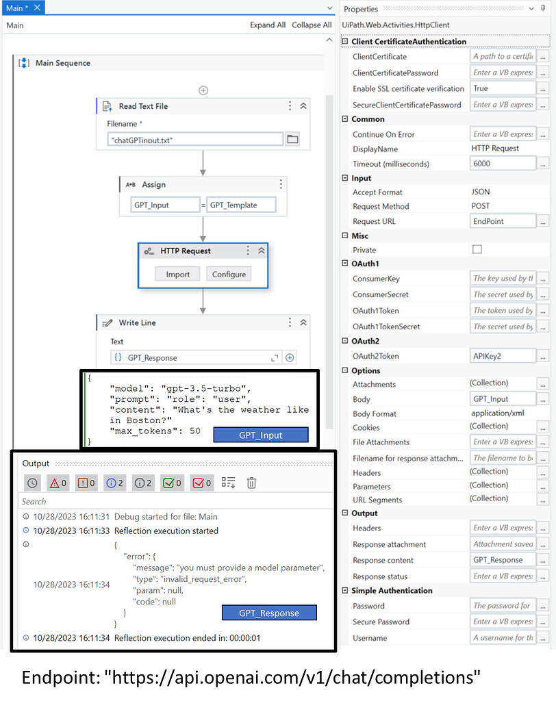 Help! ChatGPT API call :-( - Activities - UiPath Community Forum