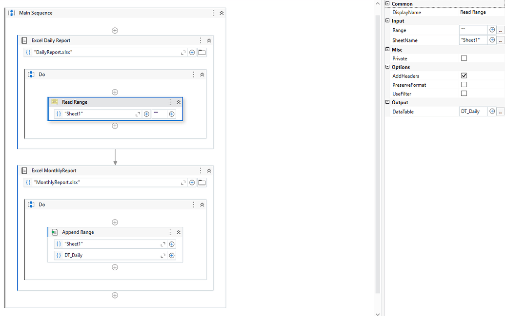 Nested For Each Loop To Read Rows And Column In Excel Sheet