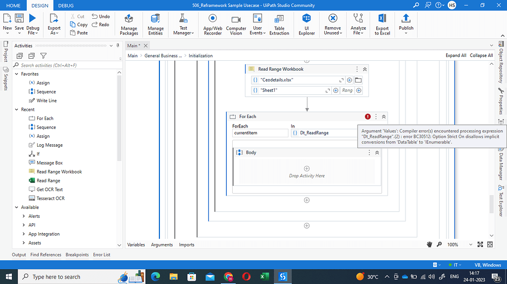 S108 Exception Based Query - Studio - UiPath Community Forum
