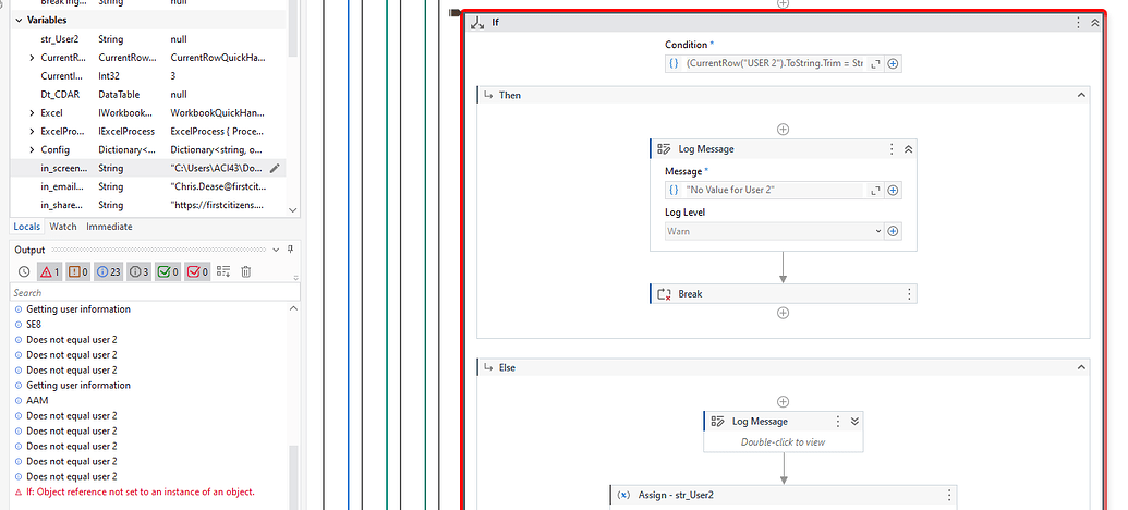 Using modern excel and getting error "Object reference not set to an instance of an object ...