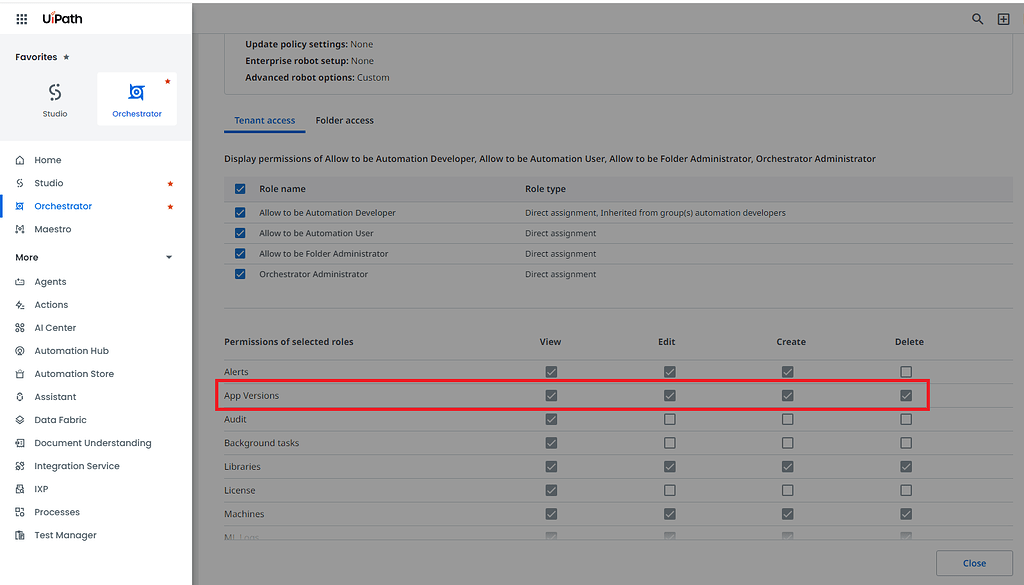 Uipath Apps service not visible in Orchestrator - Apps - UiPath ...