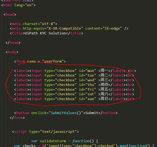 How should I use the "multiple choice" inputs from "input dialog" activity to search a webpage ...