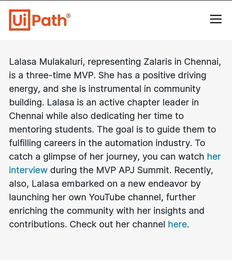 Lalasa Mulakaluri on LinkedIn: #uipath #rpa #automation #uipath ... Lalasa Mulakaluri on LinkedIn: #uipath #rpa #automation #uipath ...