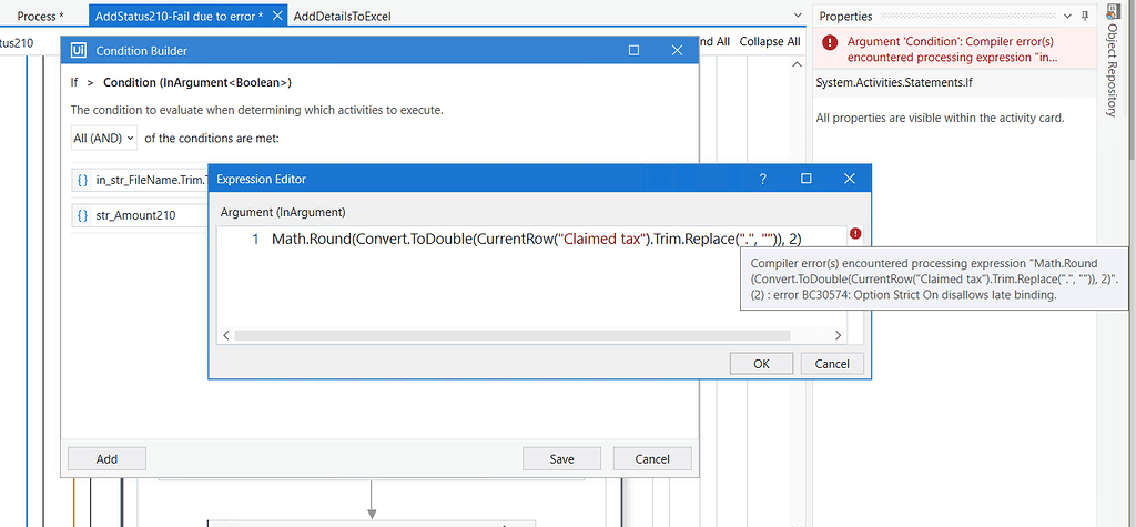 Strict on disallow Late binding - Studio - UiPath Community Forum
