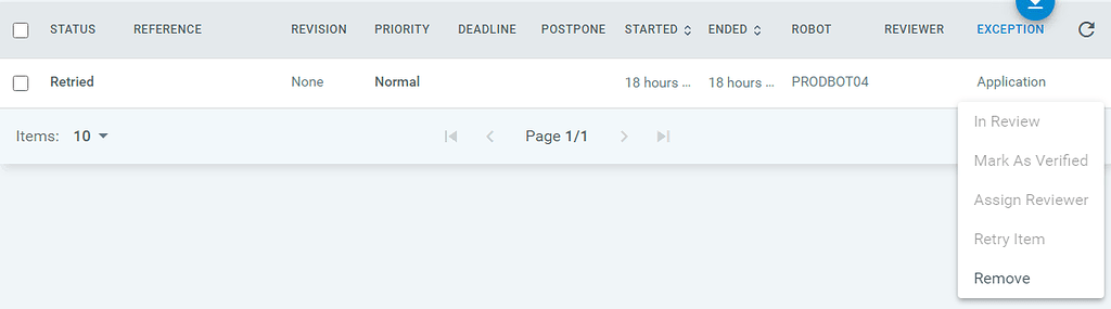 How to Retry a Queue Item with Application Exception and Status as Retired - Orchestrator ...