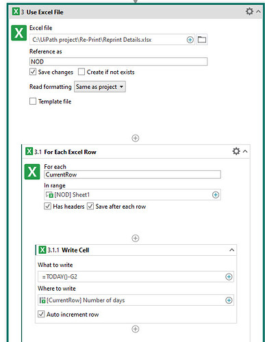 Write Cell Activity In StudioX Auto Increment Row Not Working In Excel 