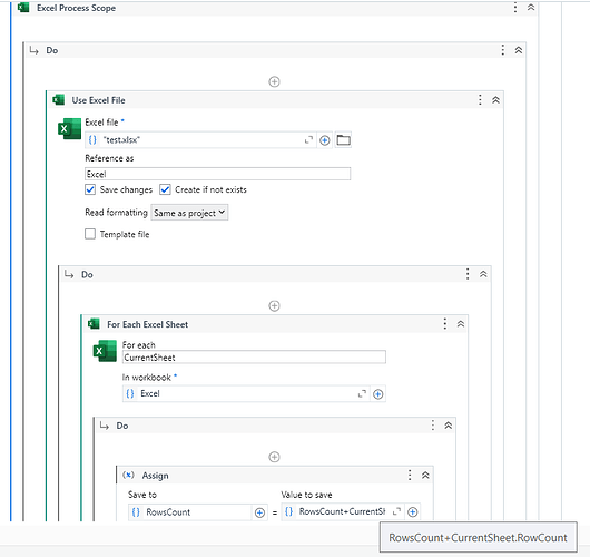 Calculate total number of rows in excel file - Activities - UiPath Community Forum