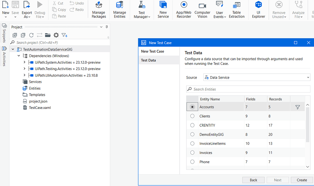 Dataservice Entity Added As Test Data Source Returns Null In Test Automation Test Cloud