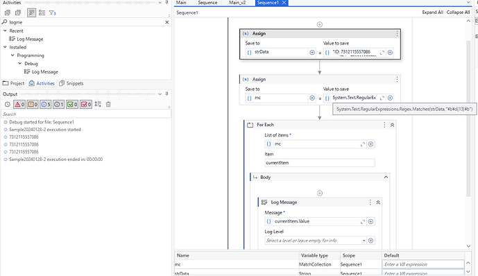 Regex to find number inbetween - Studio - UiPath Community Forum