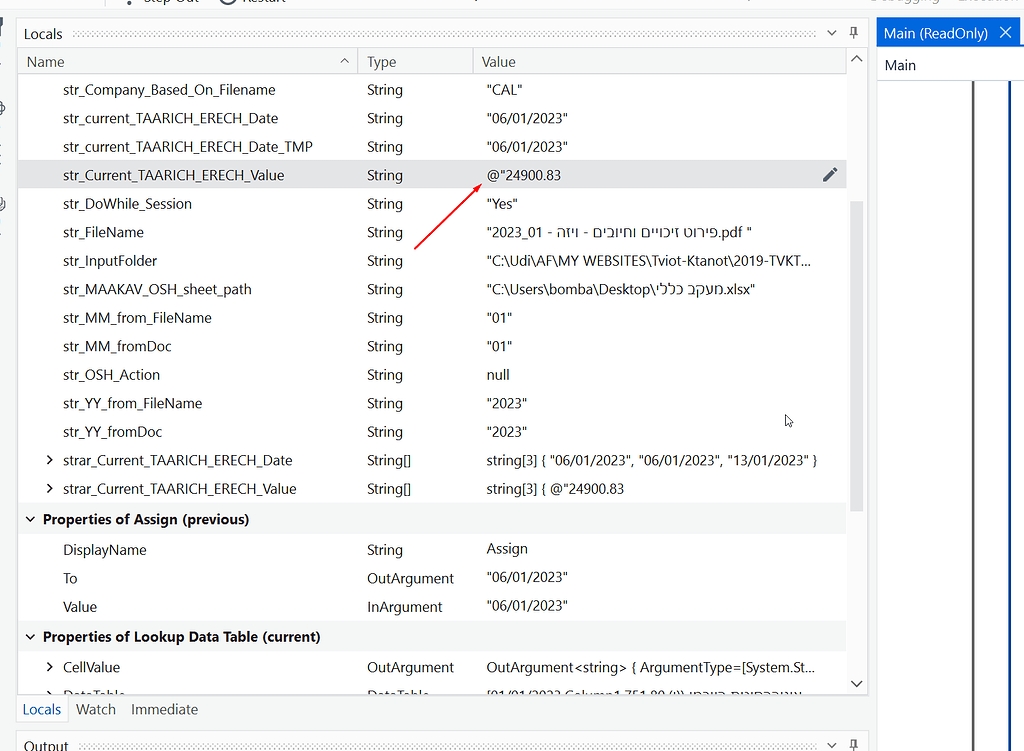 Debug variables: What does the string prefix @ means? - Studio - UiPath ... Debug variables: What does the string prefix @ means? - Studio - UiPath ...