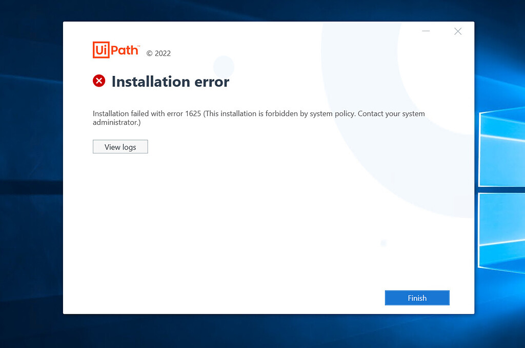 I am facing an issue while installing UiPath in VM - Studio - UiPath ... I am facing an issue while installing UiPath in VM - Studio - UiPath ...