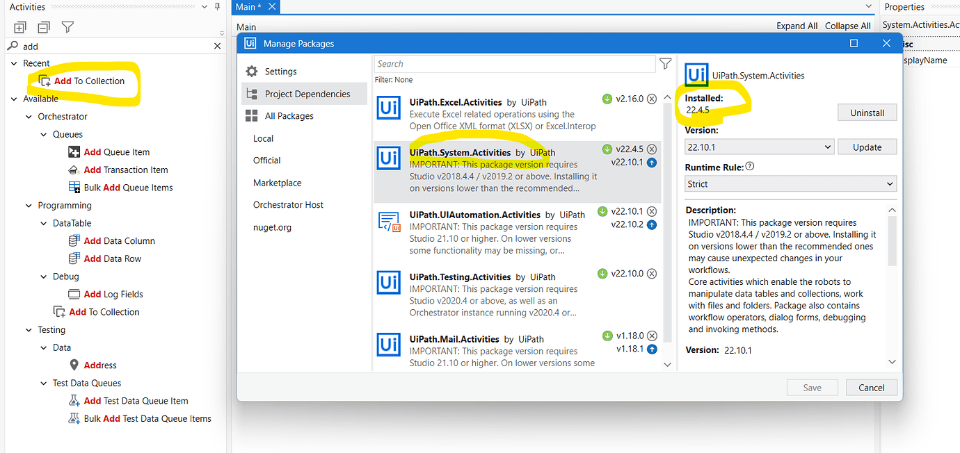 The Add to Collections activity is missing! - Studio - UiPath Community ...