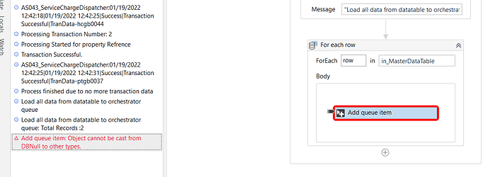 Error Adding to Queue - Studio - UiPath Community Forum