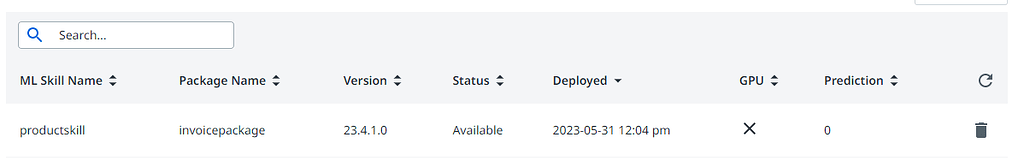 No ML Skill available error in ML skill activity for Robot and Endpoint both mode - AI Center ...