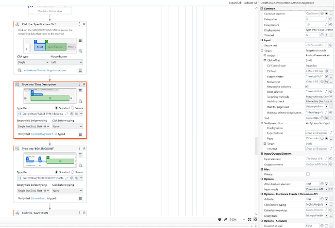 Error processing row - The input box disappeared...assistance please! - Activities - UiPath ...