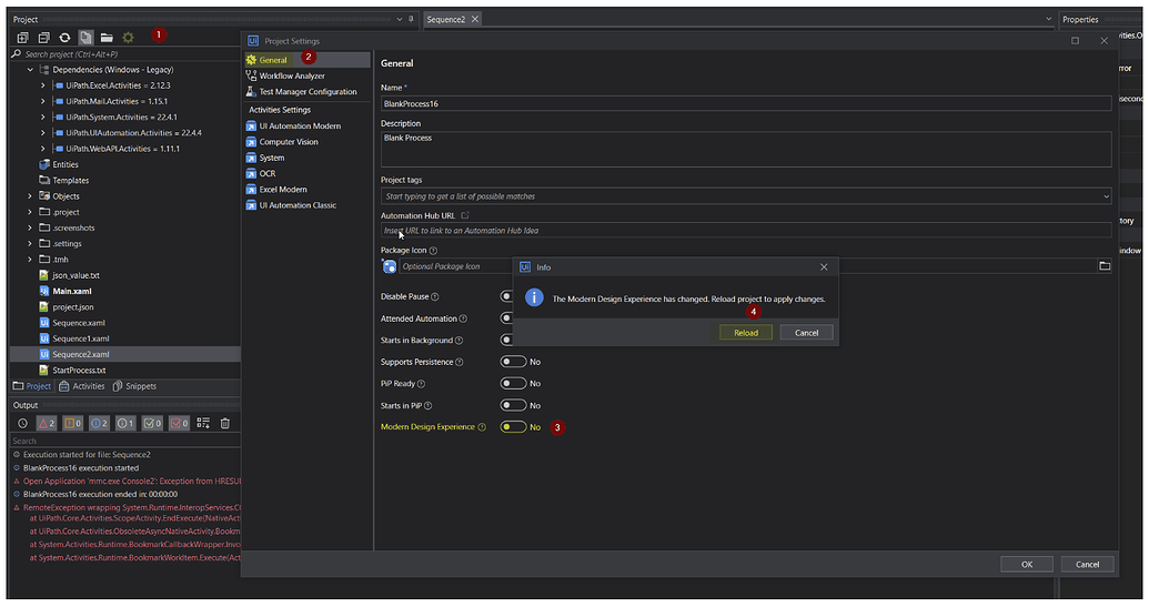 How to overcome this error message in Studio: "Cannot access application '.'. Elevated ...
