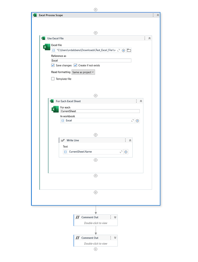 Getting the sheet names in an Excel File dynamically using Modern Excel - Activities - UiPath ...
