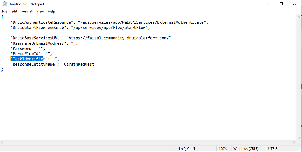 Need help to configure my Druid chatbot on uipath - Chatbots - UiPath ... Need help to configure my Druid chatbot on uipath - Chatbots - UiPath ...